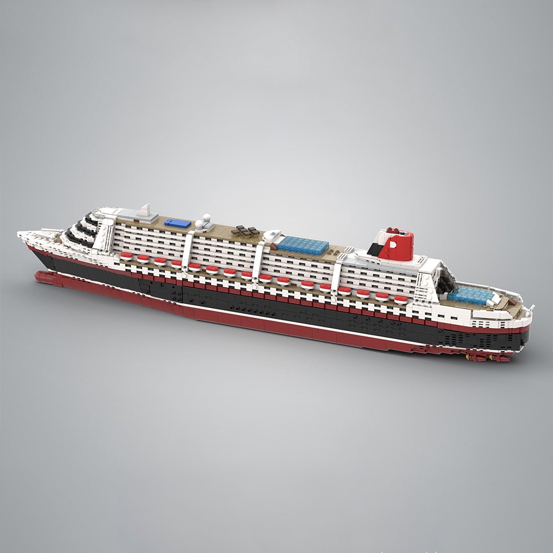 1/500 Scale The Poseidon Modern Cruise Ship Building Blocks | LesDiy