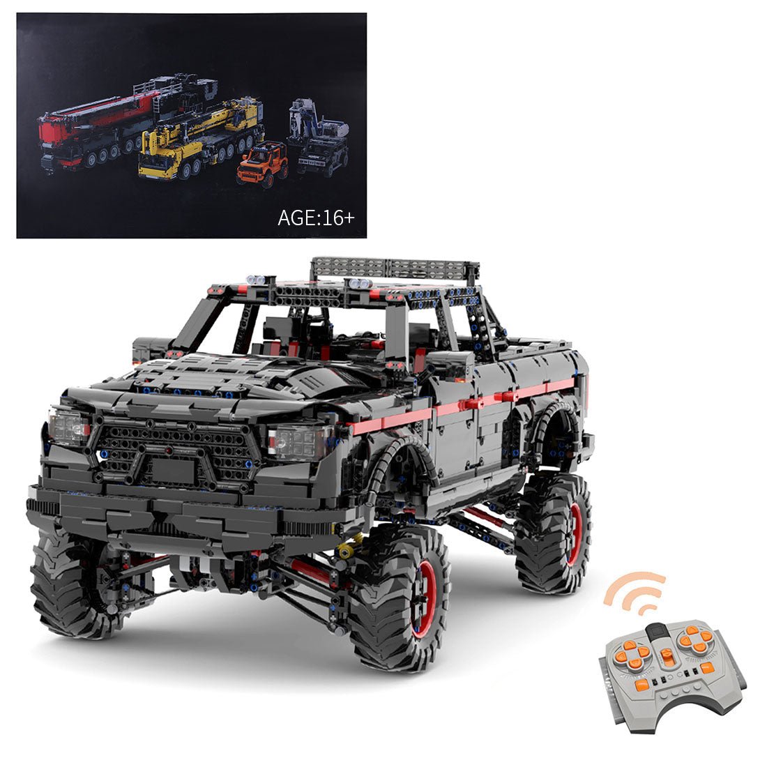 2.4G APP Remote Control Off-road Vehicle Bricks Small Particle Diy ...