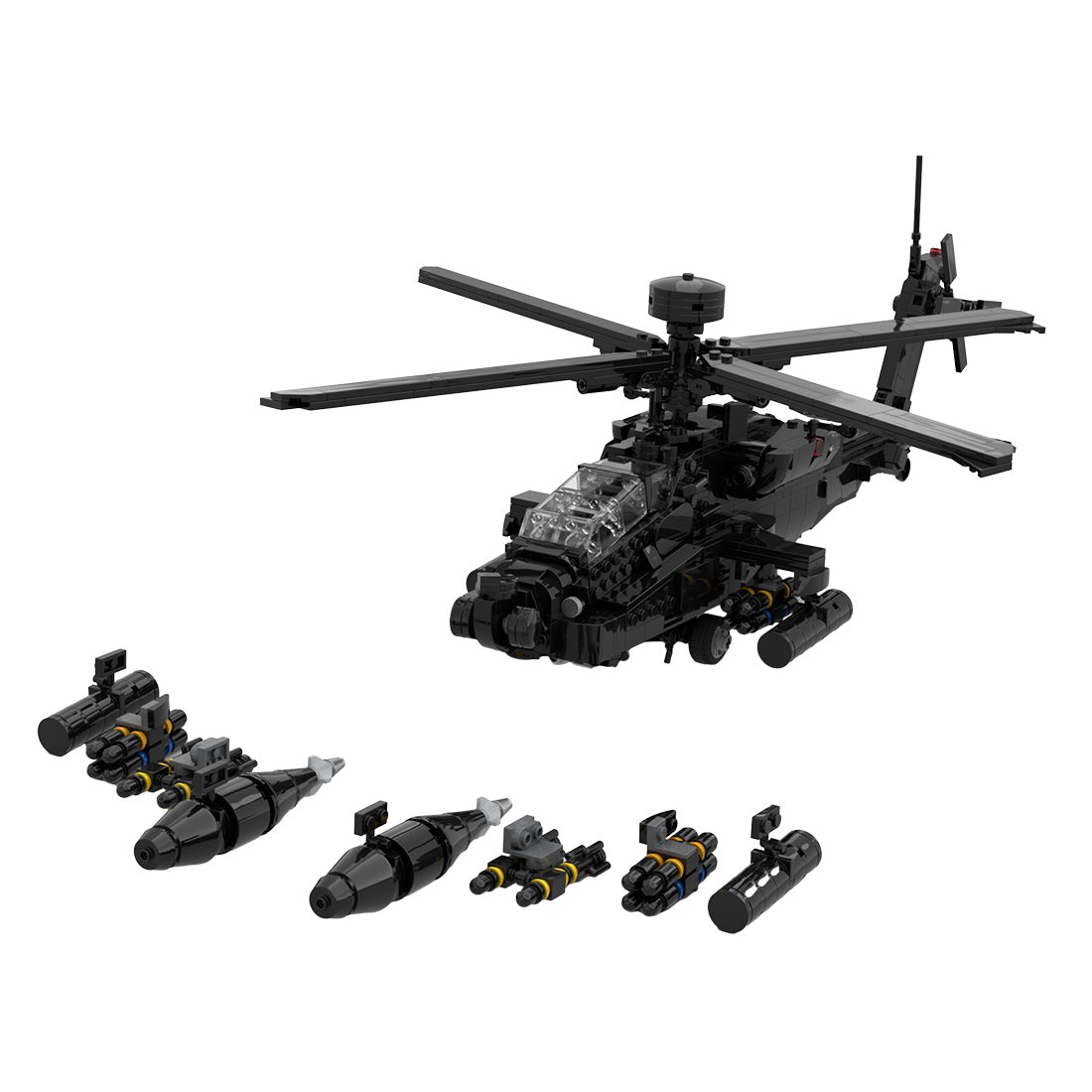 AH64E Apache Airplane Military Helicopter | LesDiy