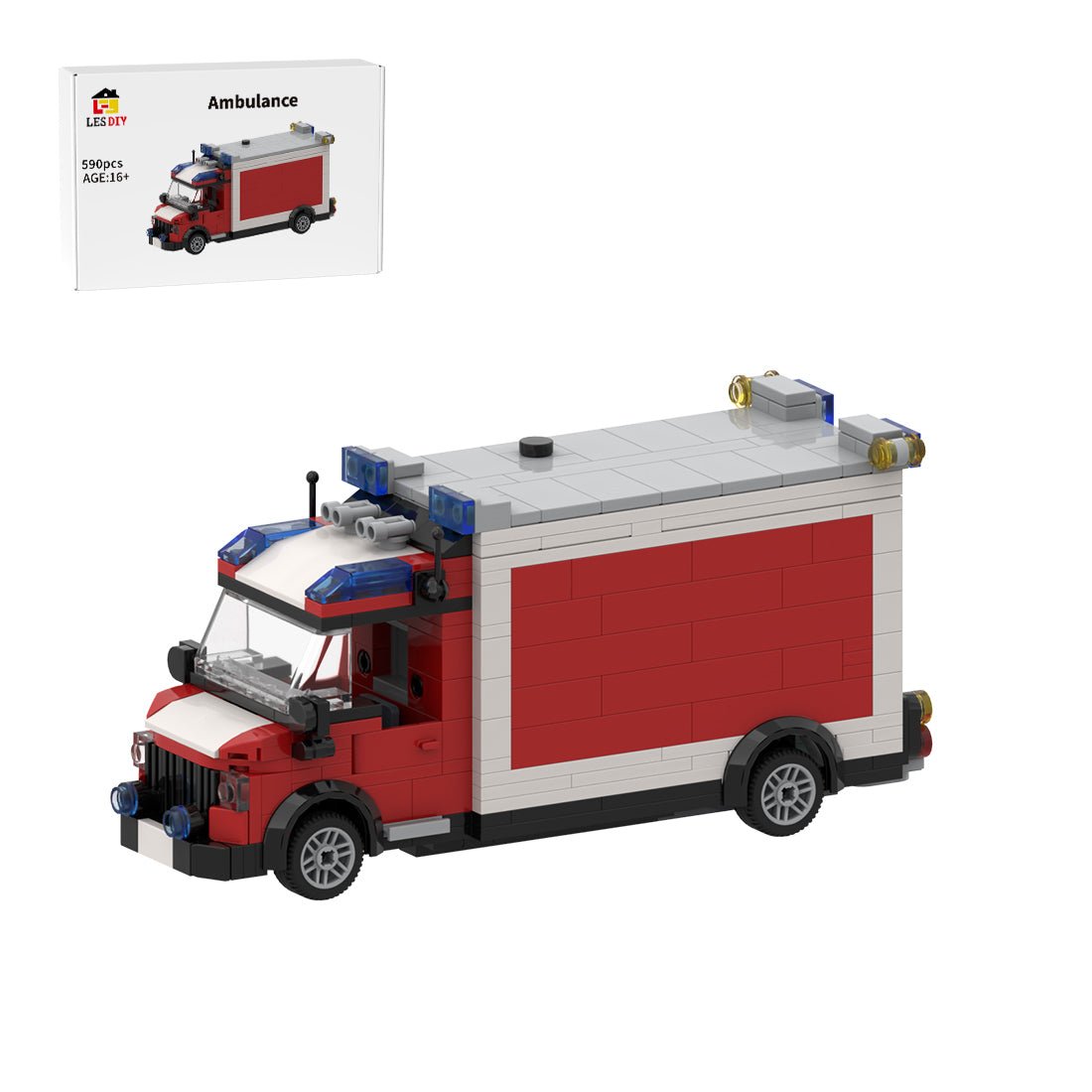 Ambulance MOC Building Block | LesDiy