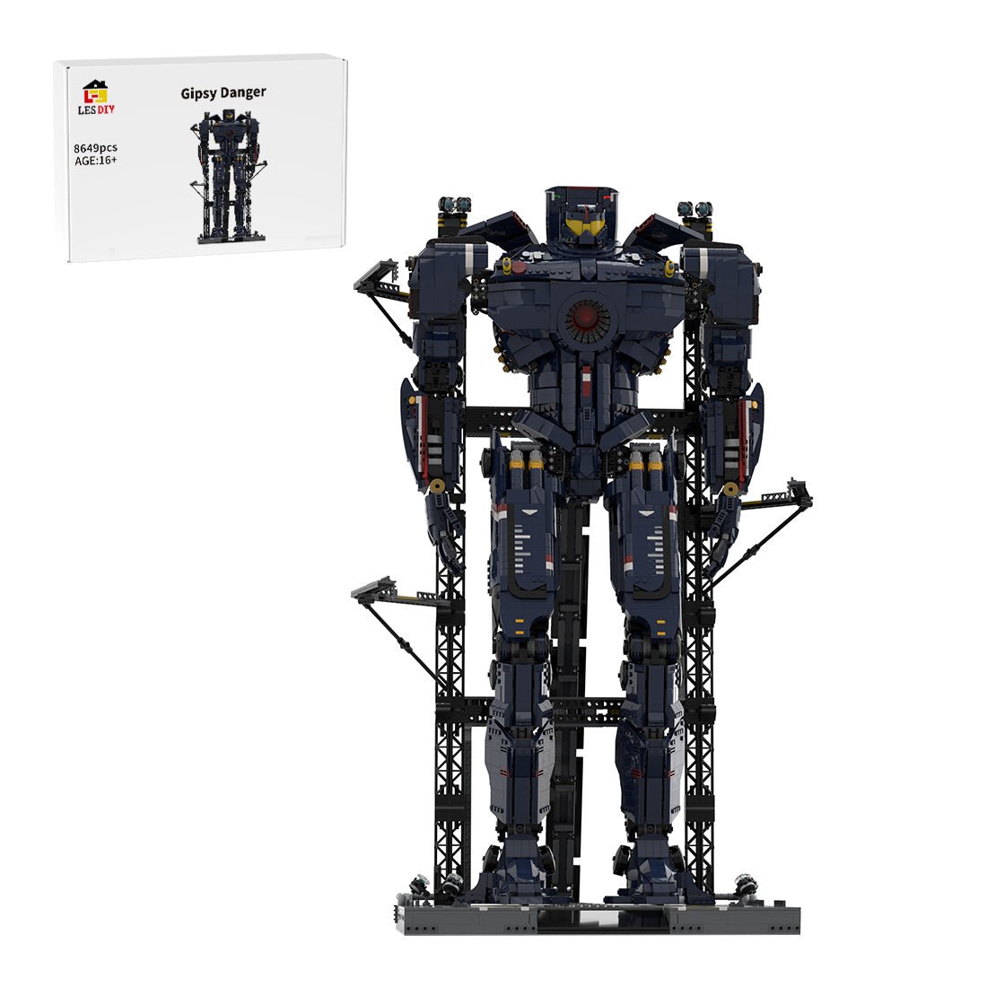 Gipsy Danger Gray Robot Building Blocks | LesDiy