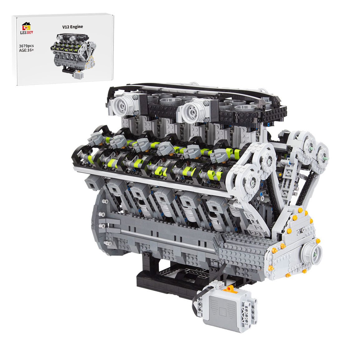 Lamborghini Aventador V12 Engine Building Blocks | LesDiy