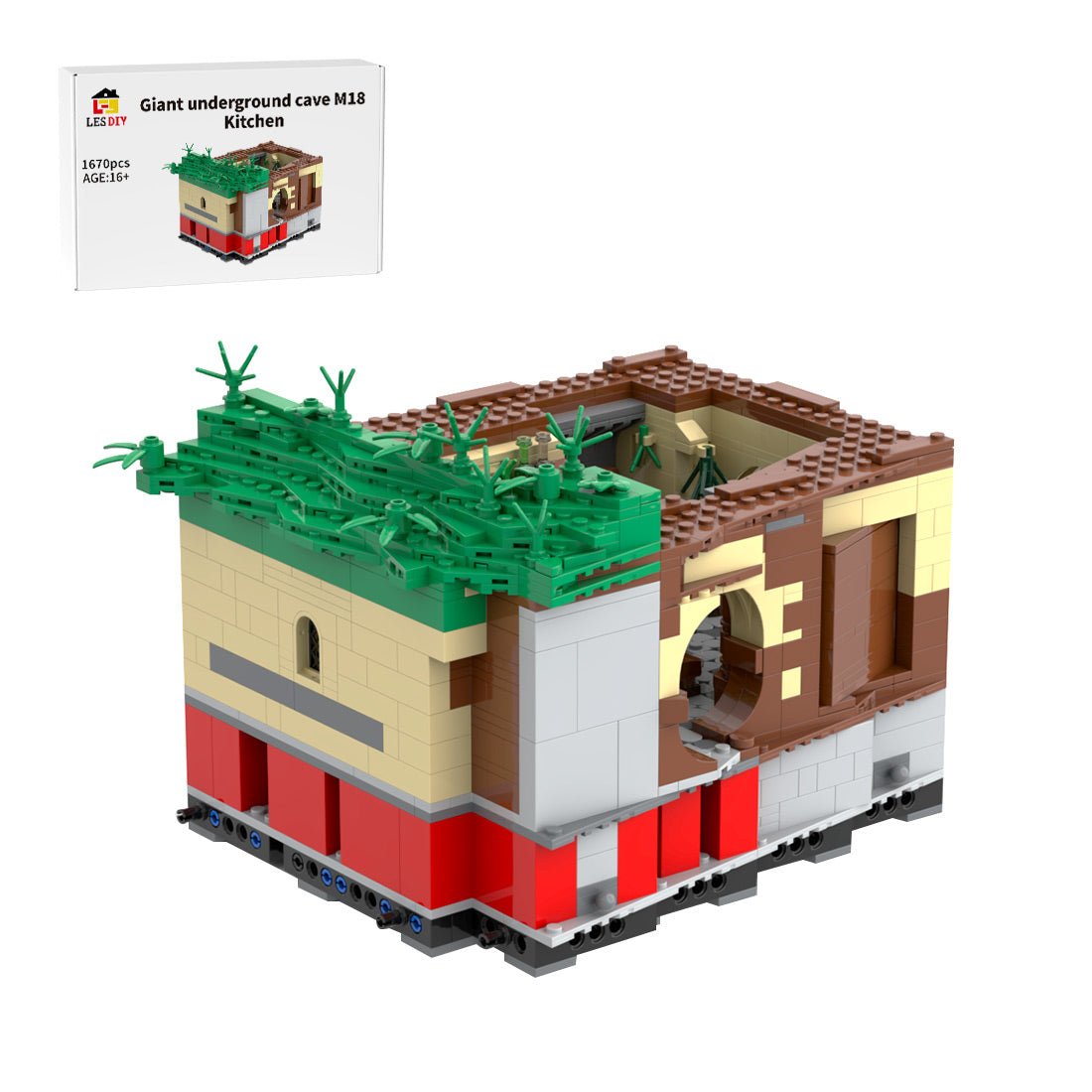 Medieval Cavern Dwelling M18 Modular Building Blocks | LesDiy