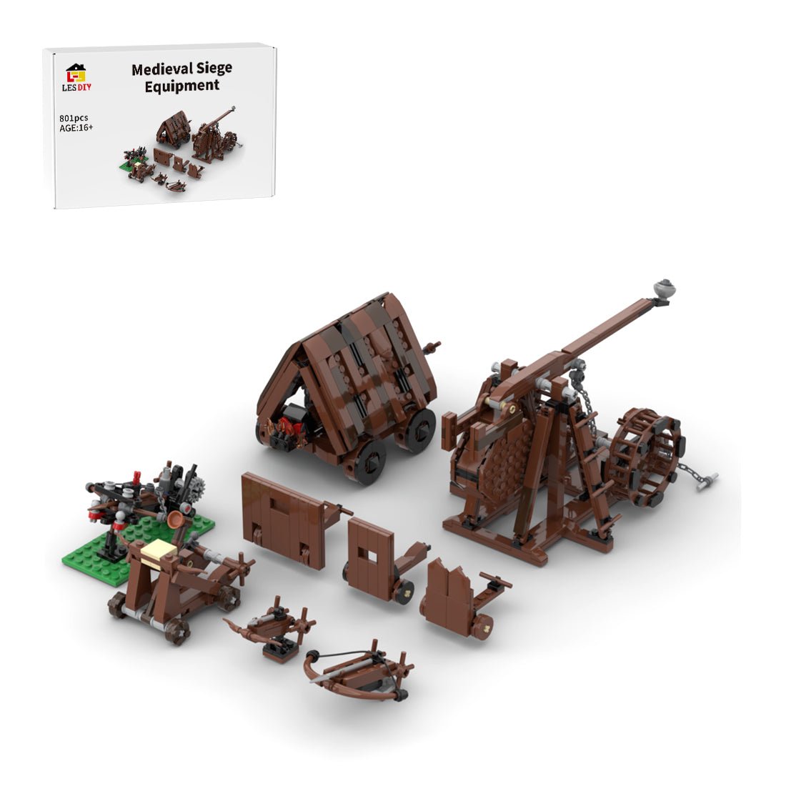 Medieval Siege Equipment Building Blocks | LesDiy
