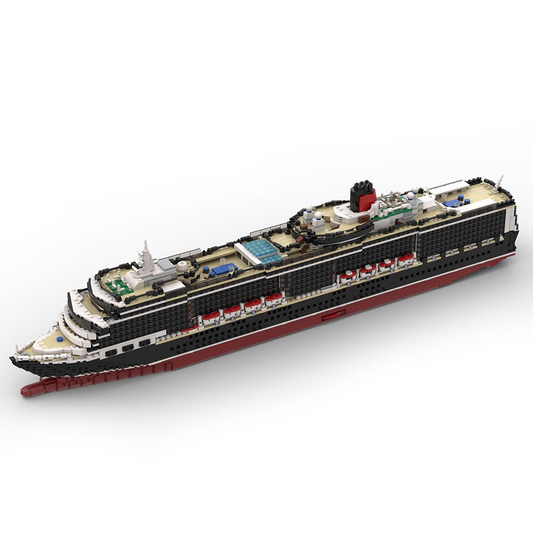 MOC-113635 Huge Cruise Ship Building Blocks | LesDiy