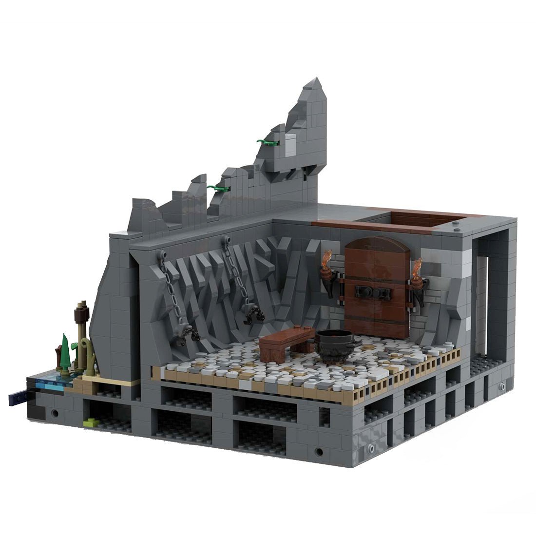 MOC-130522 E1 Shore and Torture Chamber Building Blocks Set | LesDiy