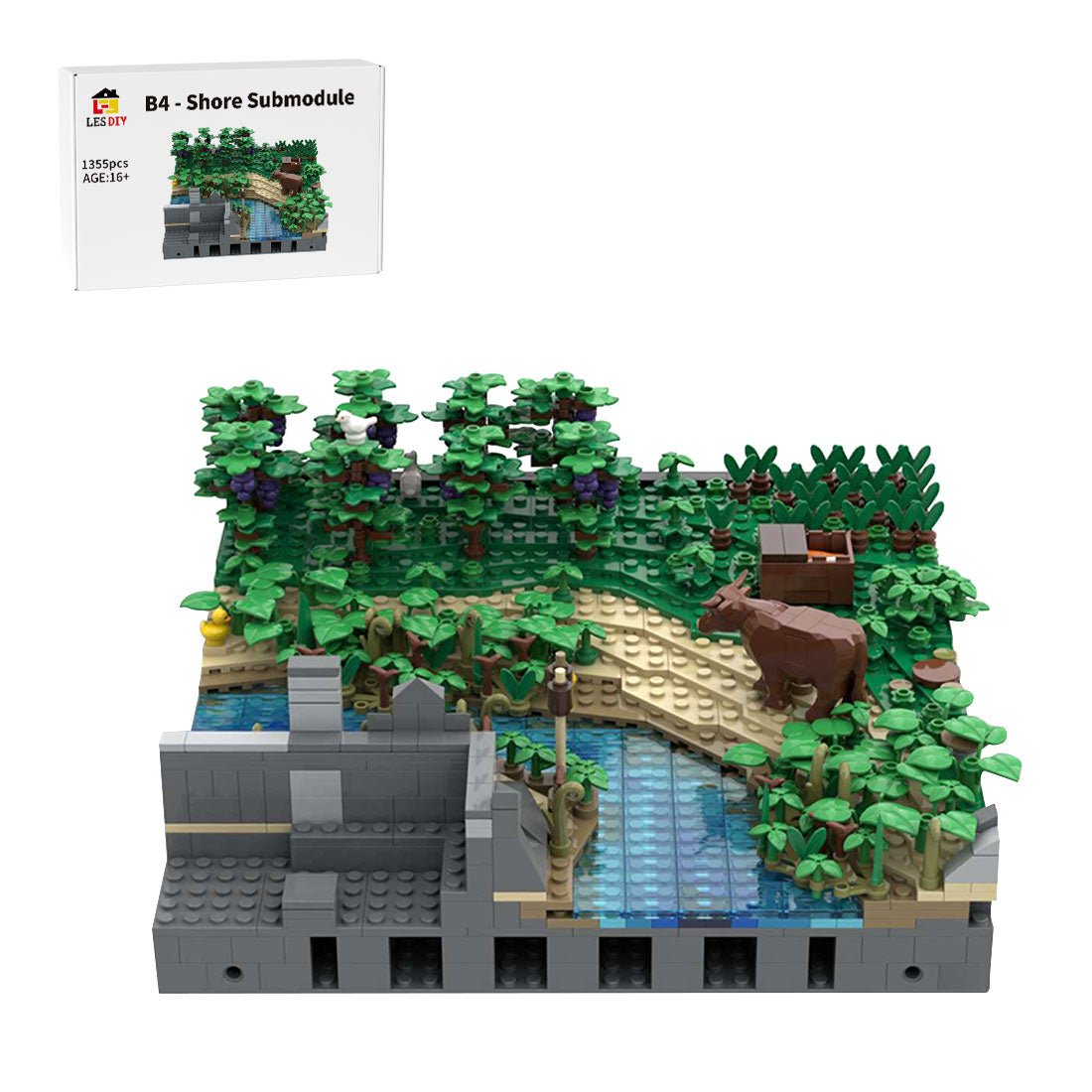 MOC-131110 B4 - Shore Building Blocks Set | LesDiy
