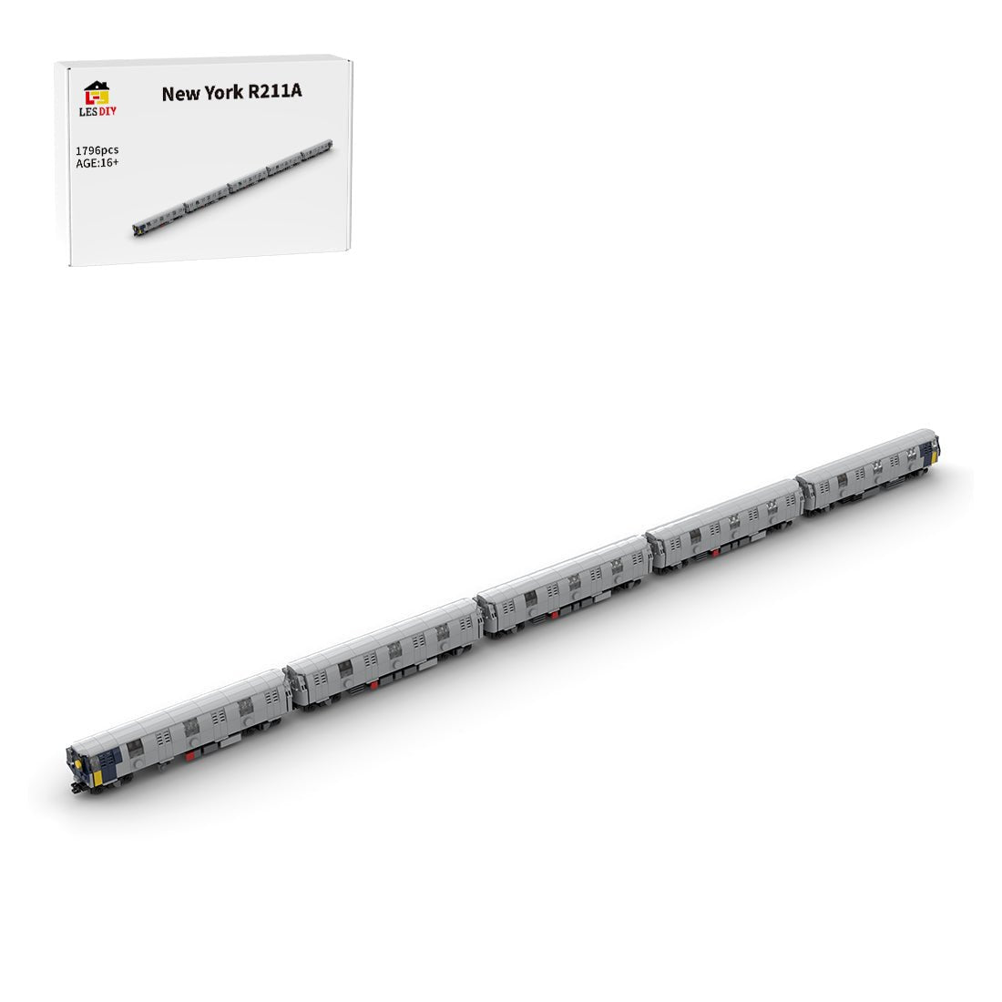 MOC-139417 NYC Subway R211A Building Blocks | LesDiy