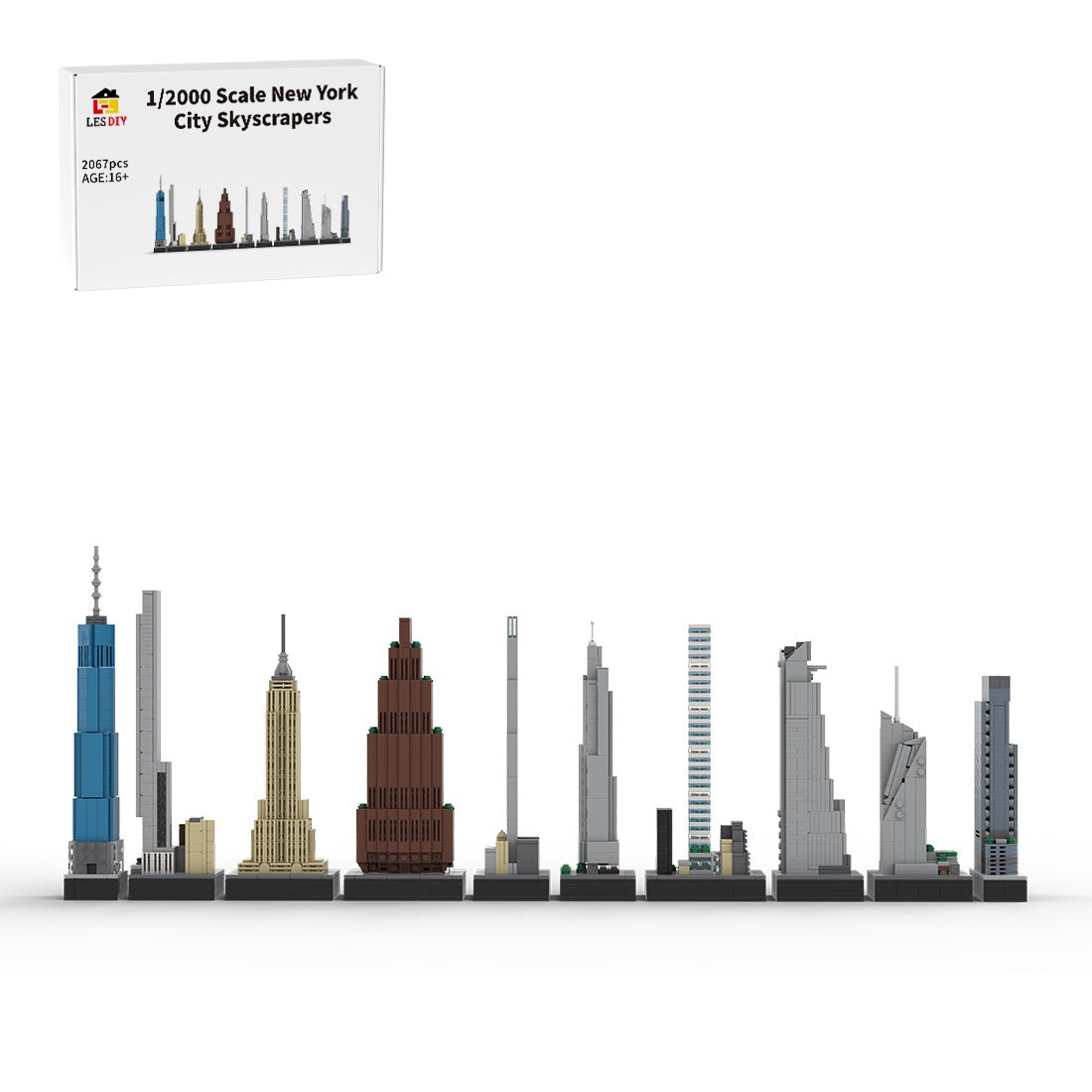 MOC-151842 1/2000 Scale Tallest Buildings Building Blocks | LesDiy