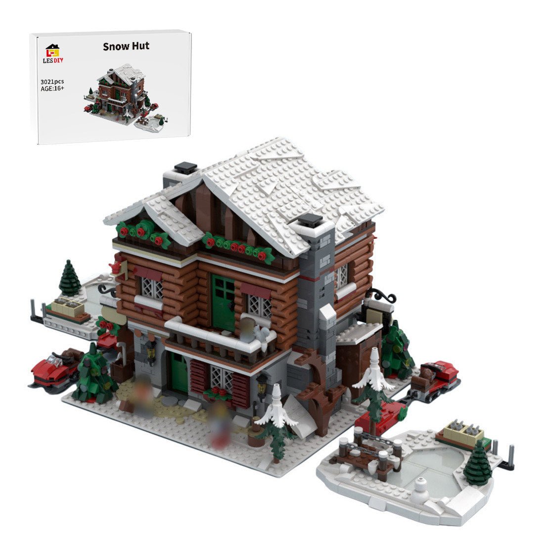 MOC-161989 Alpine Lodge Building Blocks | LesDiy