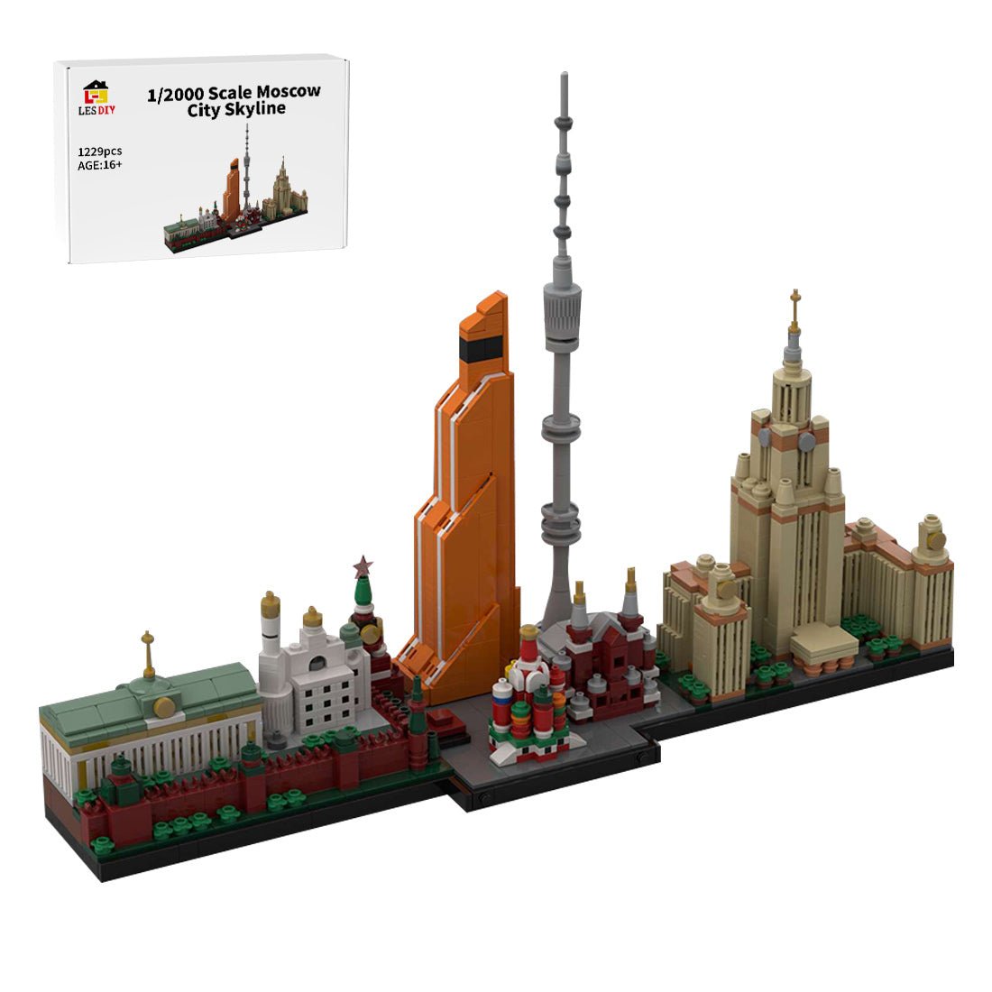 MOC-193781 Moscow Skyline Building Blocks | LesDiy