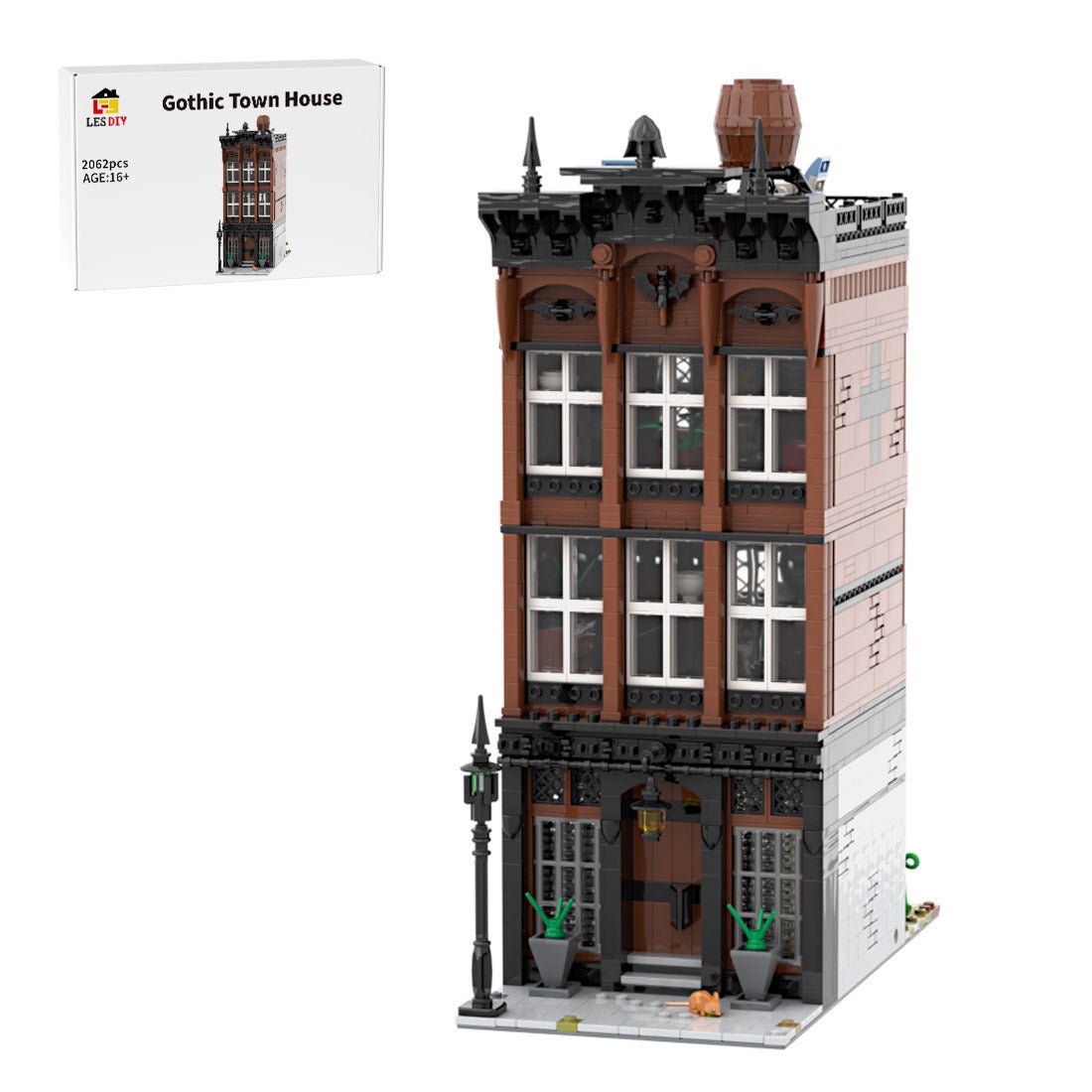 MOC-197722 Gothic Town House Building Blocks | LesDiy