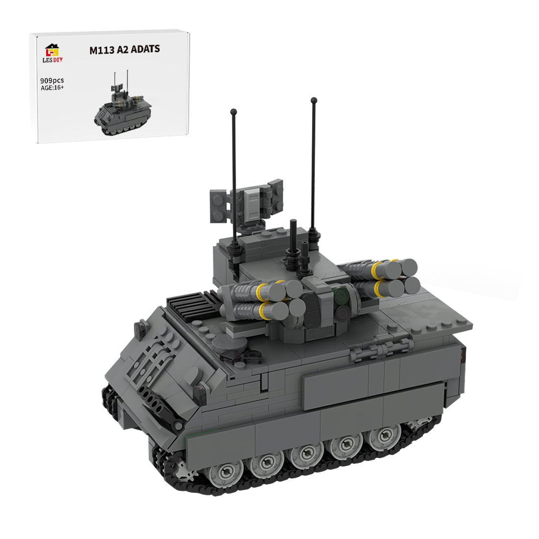 MOC-205059 1/35 Scale M113 A2 ADATS Vehicle Building Blocks | LesDiy