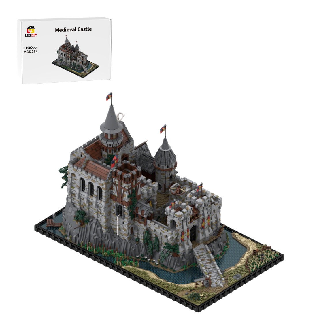 MOC-206892 Medieval Castle Building Blocks | LesDiy