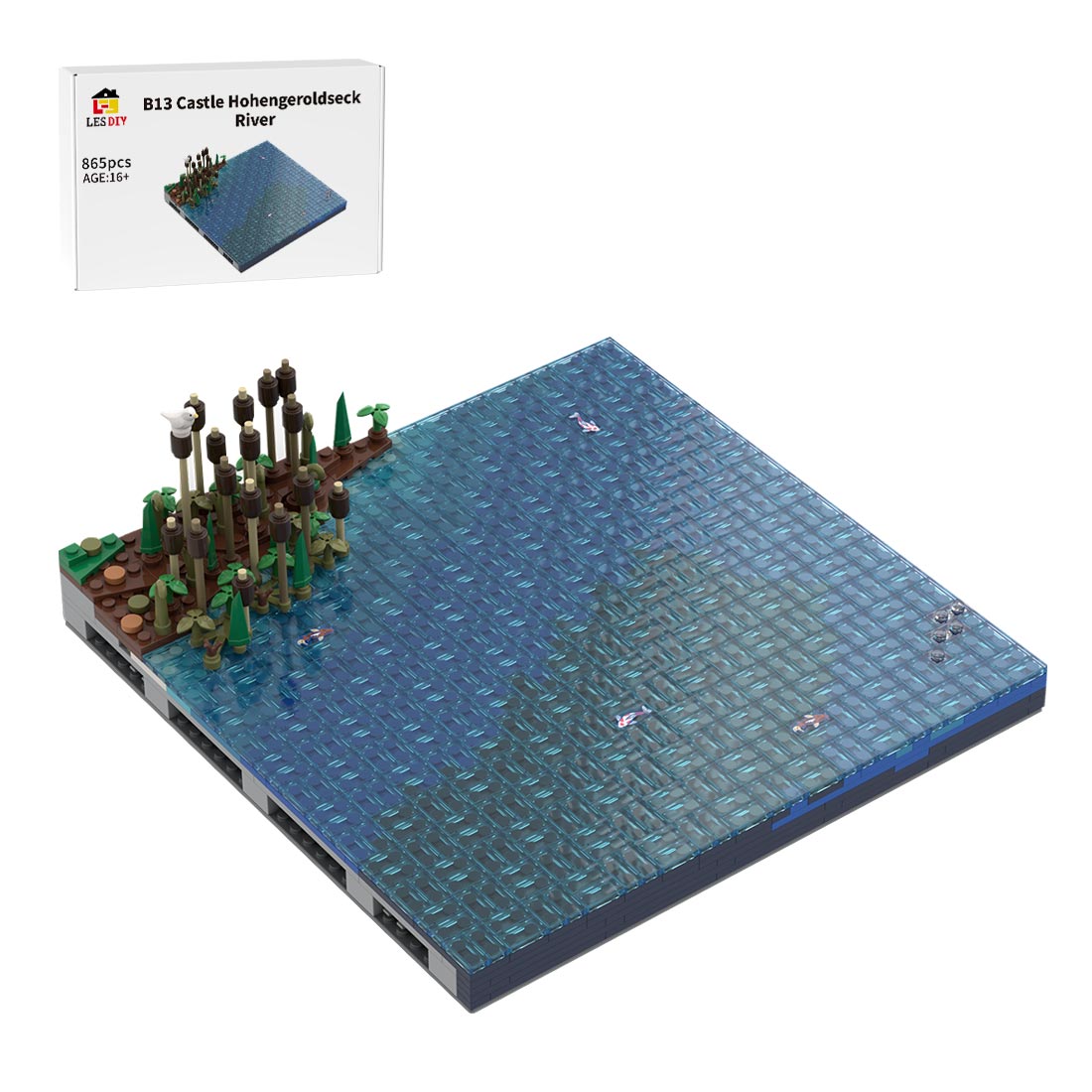 MOC-208032 B13 Castle Hohengeroldseck Building Blocks | LesDiy