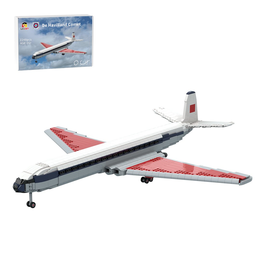 MOC-218267 De Havilland Comet Building Blocks | LesDiy