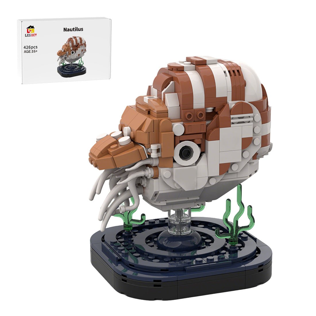MOC-229757 Pearl Nautilus Marine Building Blocks | LesDiy