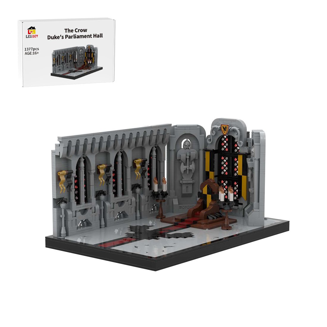 MOC-230706 The Crow Duke's Parliament Hall Building Blocks | LesDiy
