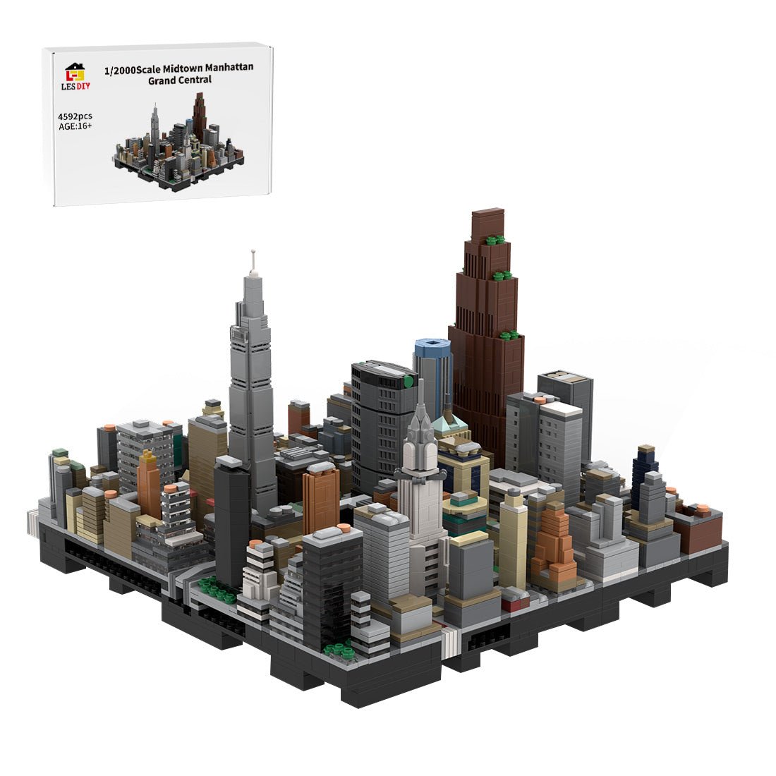 MOC-243095 1/2000 Scale Midtown Manhattan Grand Central Buildig Blocks ...