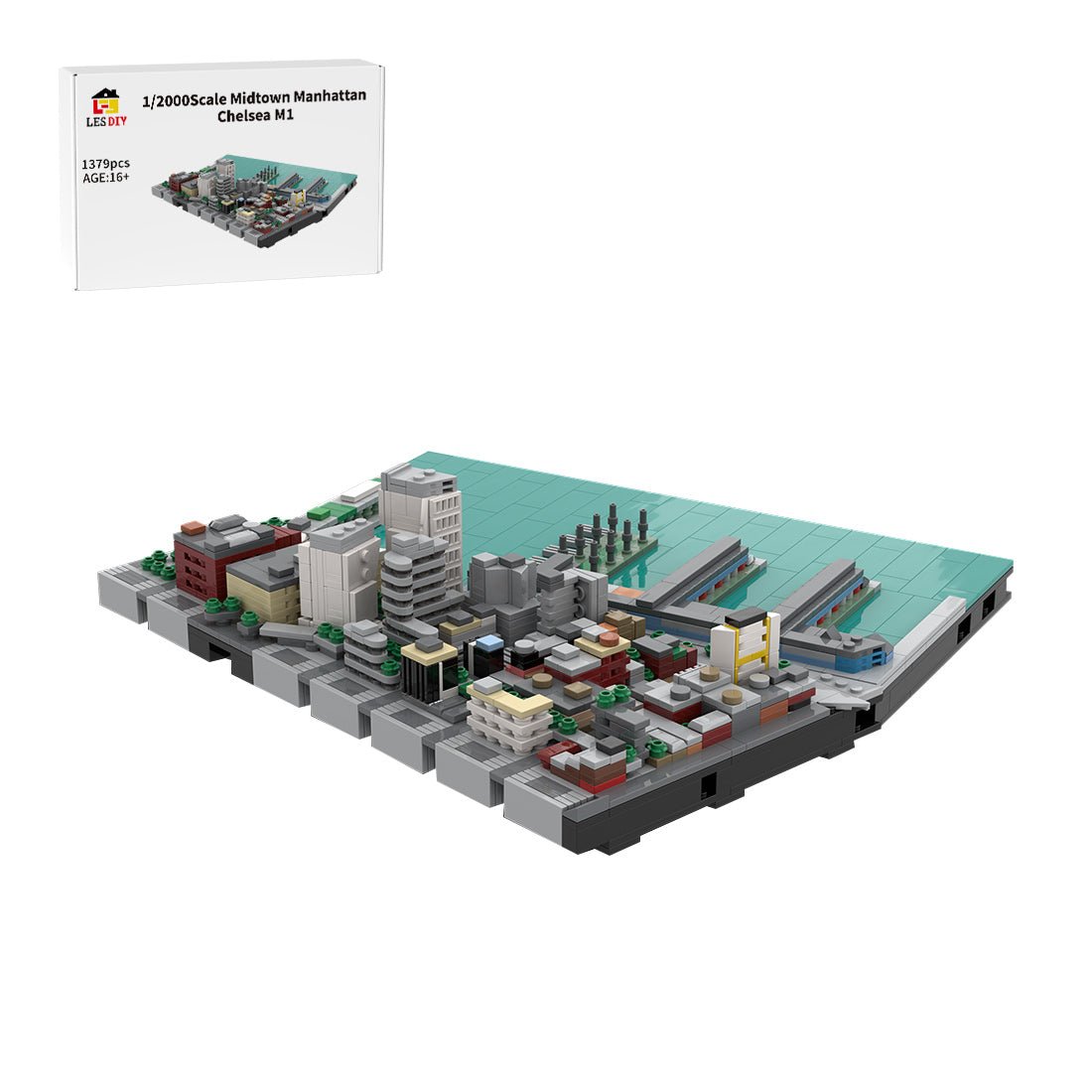 MOC-243095 Midtown Manhattan-Chelsea M1 Building Blocks | LesDiy