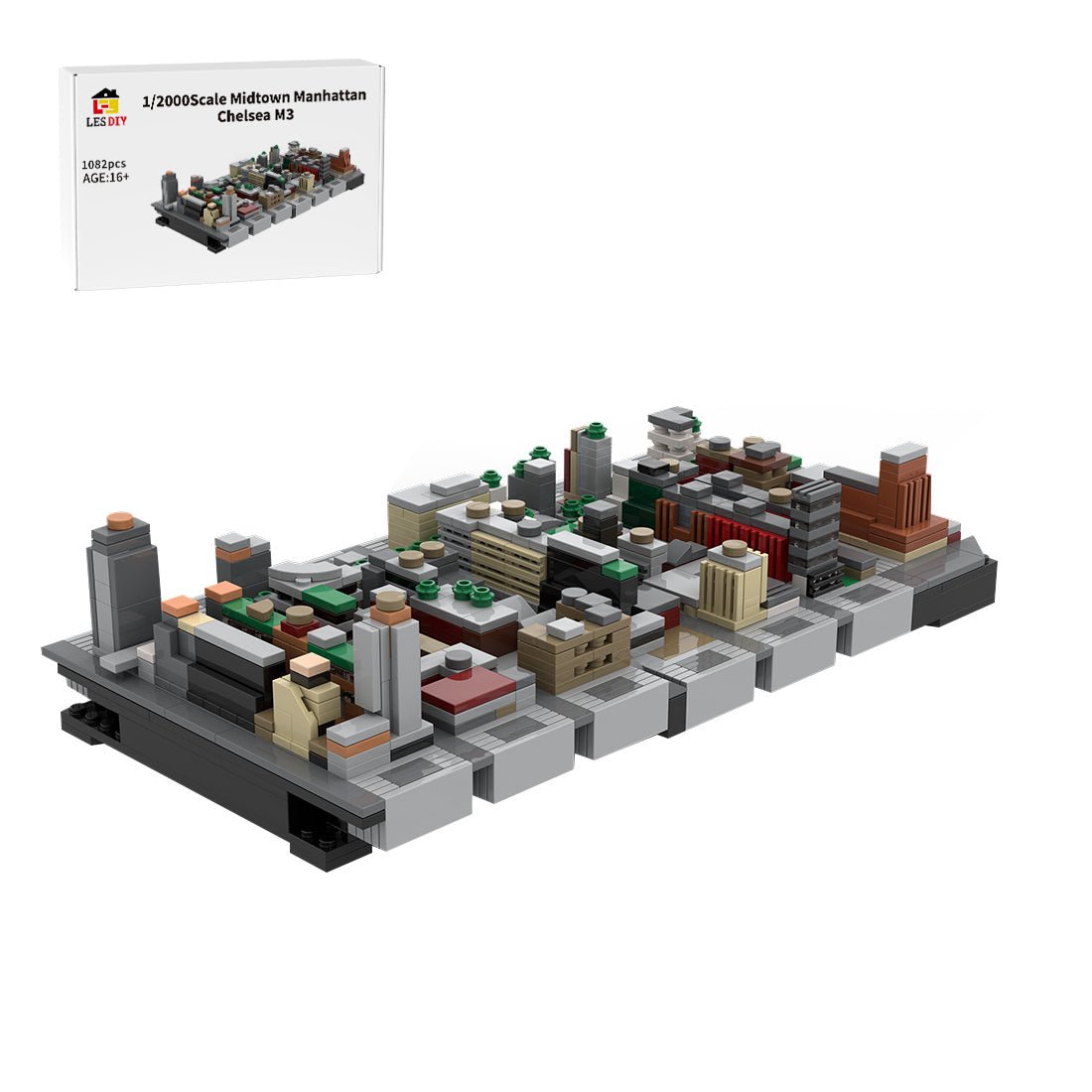 MOC-243095 Midtown Manhattan-Chelsea M3 Building Blocks | LesDiy