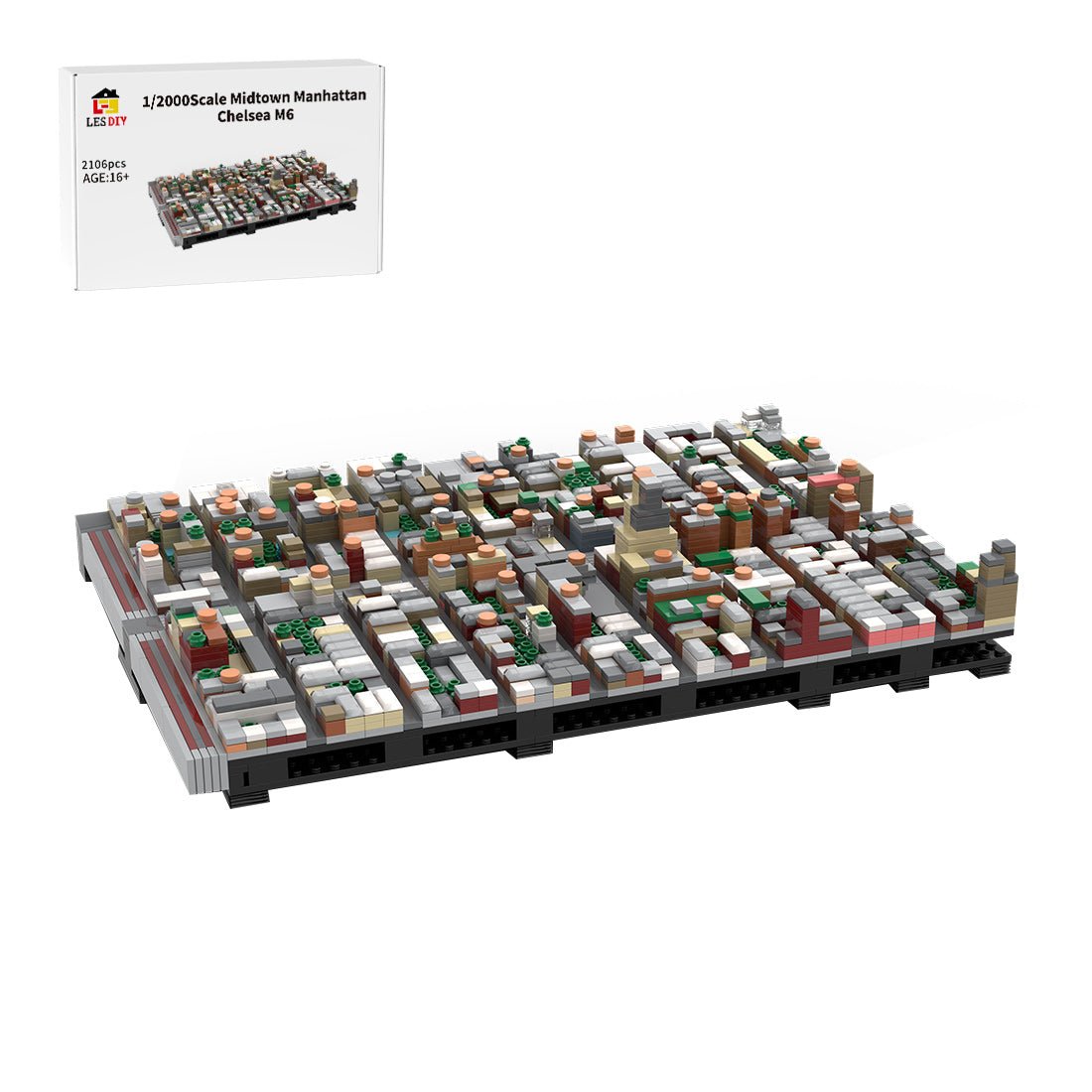 MOC-243095 Midtown Manhattan-Chelsea M6 Building Blocks | LesDiy