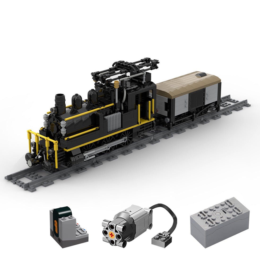 MOC-58561 Swiss Electrified Steam Locomotive | LesDiy