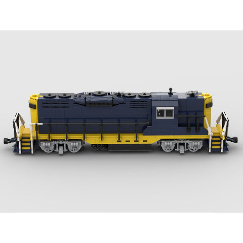 MOC-79701 Santa Fe GP9 Train Model(Dynamic Version) | LesDiy