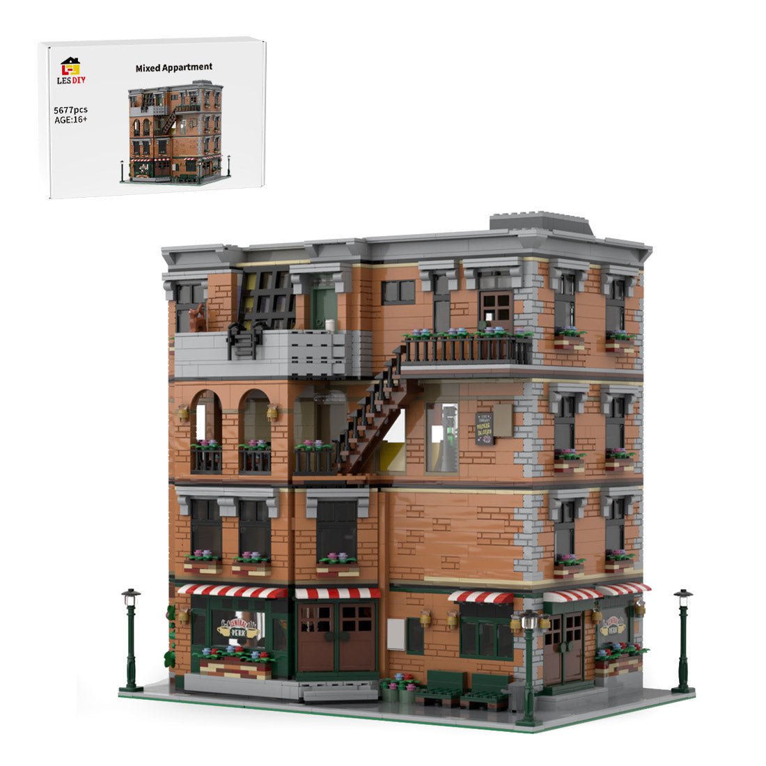 MOC-80163 Friends & Big Bang Apartment Building Blocks | LesDiy