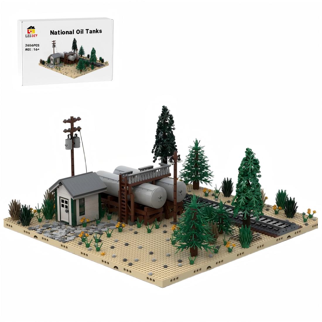 MOC-98501 National Oil Tanks Building Blocks | LesDiy