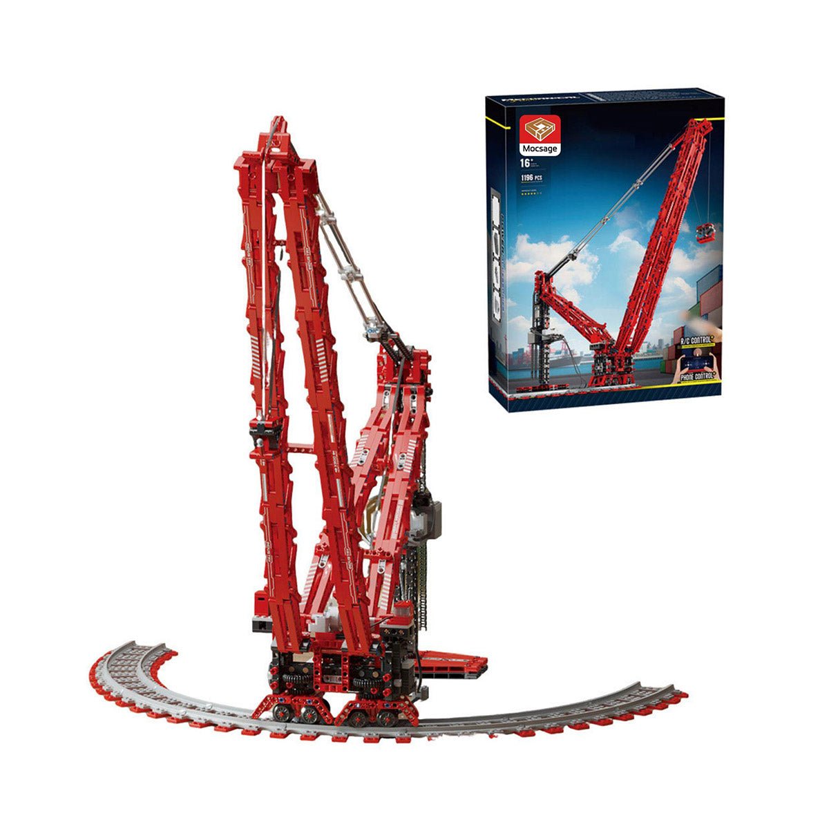 Mocsage Circular Track Crane Building Blocks(Dynamic Version) | LesDiy