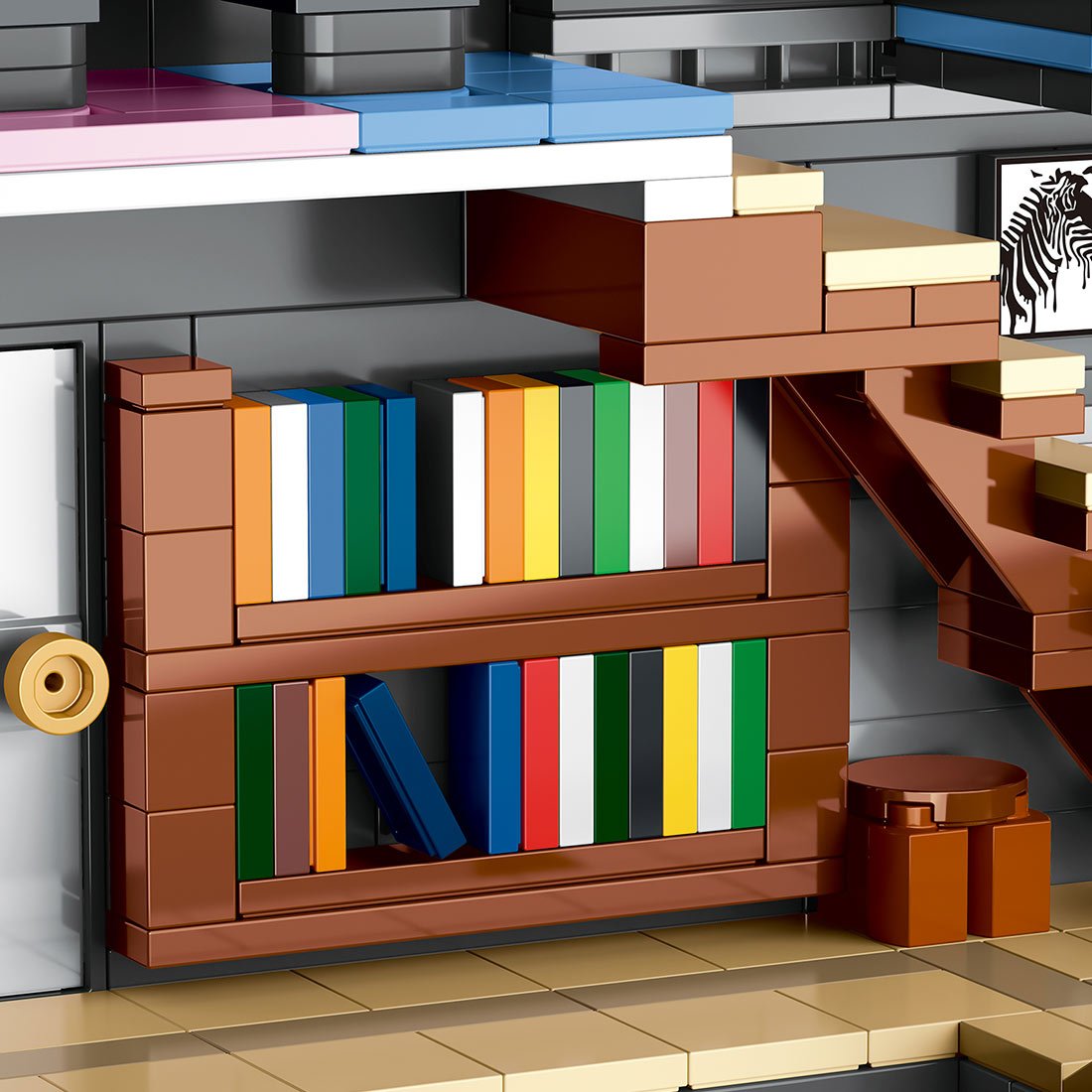 Mocsage Modern Villa with LED Light Building Blocks Set | LesDiy