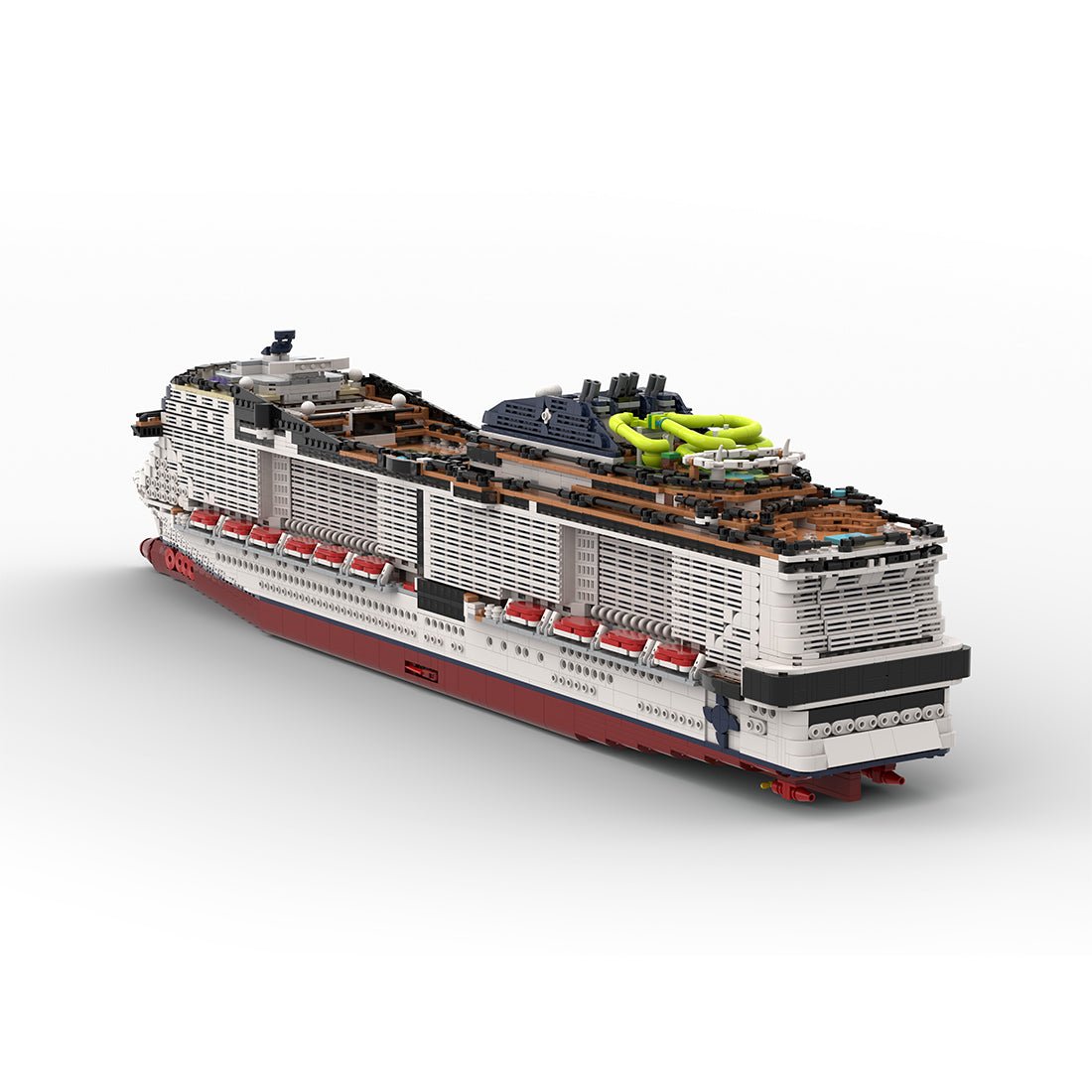MSC-fisrt-Grandiosa Active Italian Cruise Ship Building Blocks | LesDiy