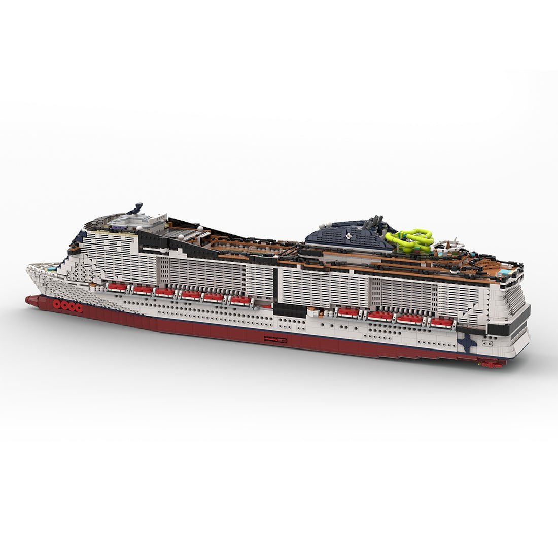 MSC-fisrt-Grandiosa Active Italian Cruise Ship Building Blocks | LesDiy
