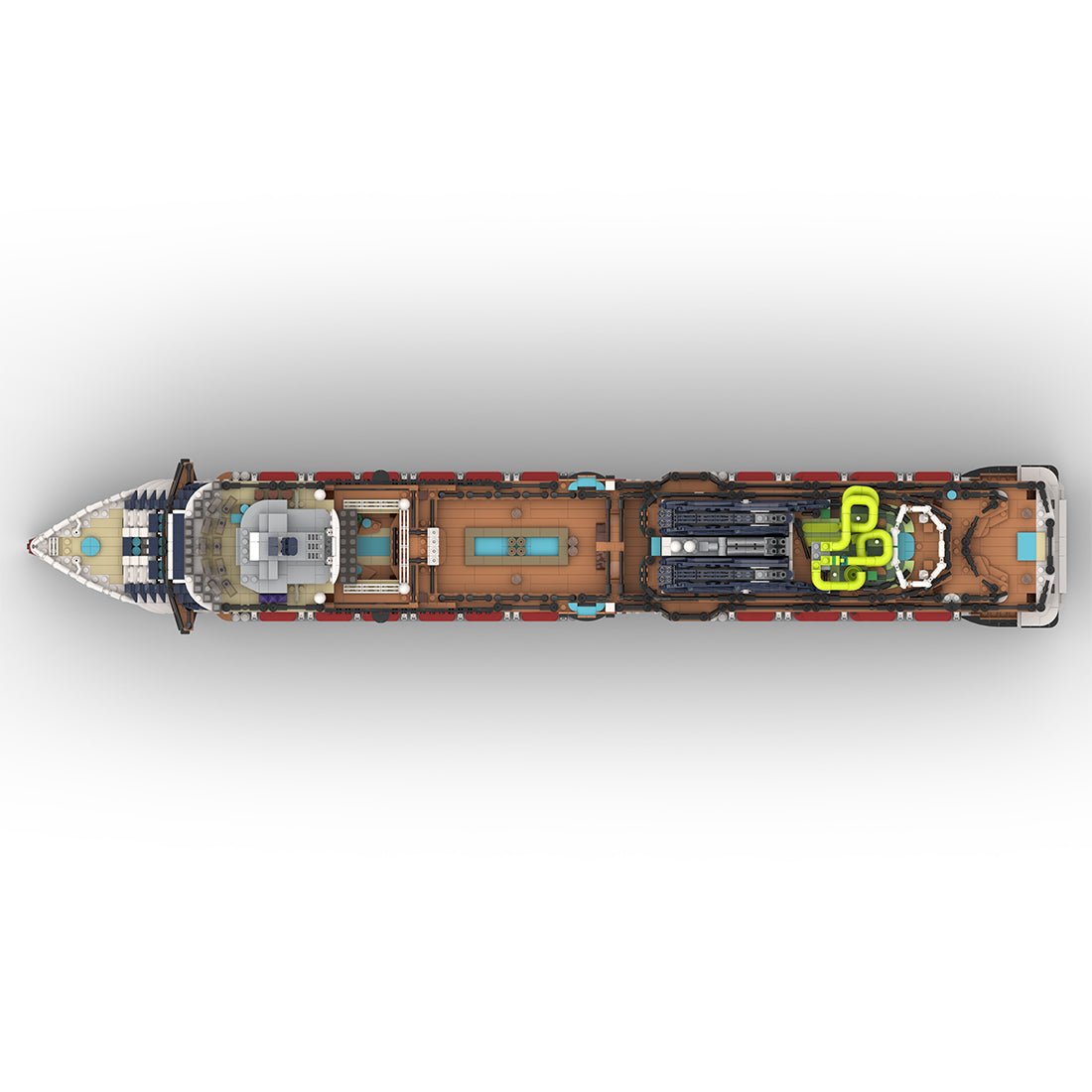 MSC-fisrt-Grandiosa Active Italian Cruise Ship Building Blocks | LesDiy