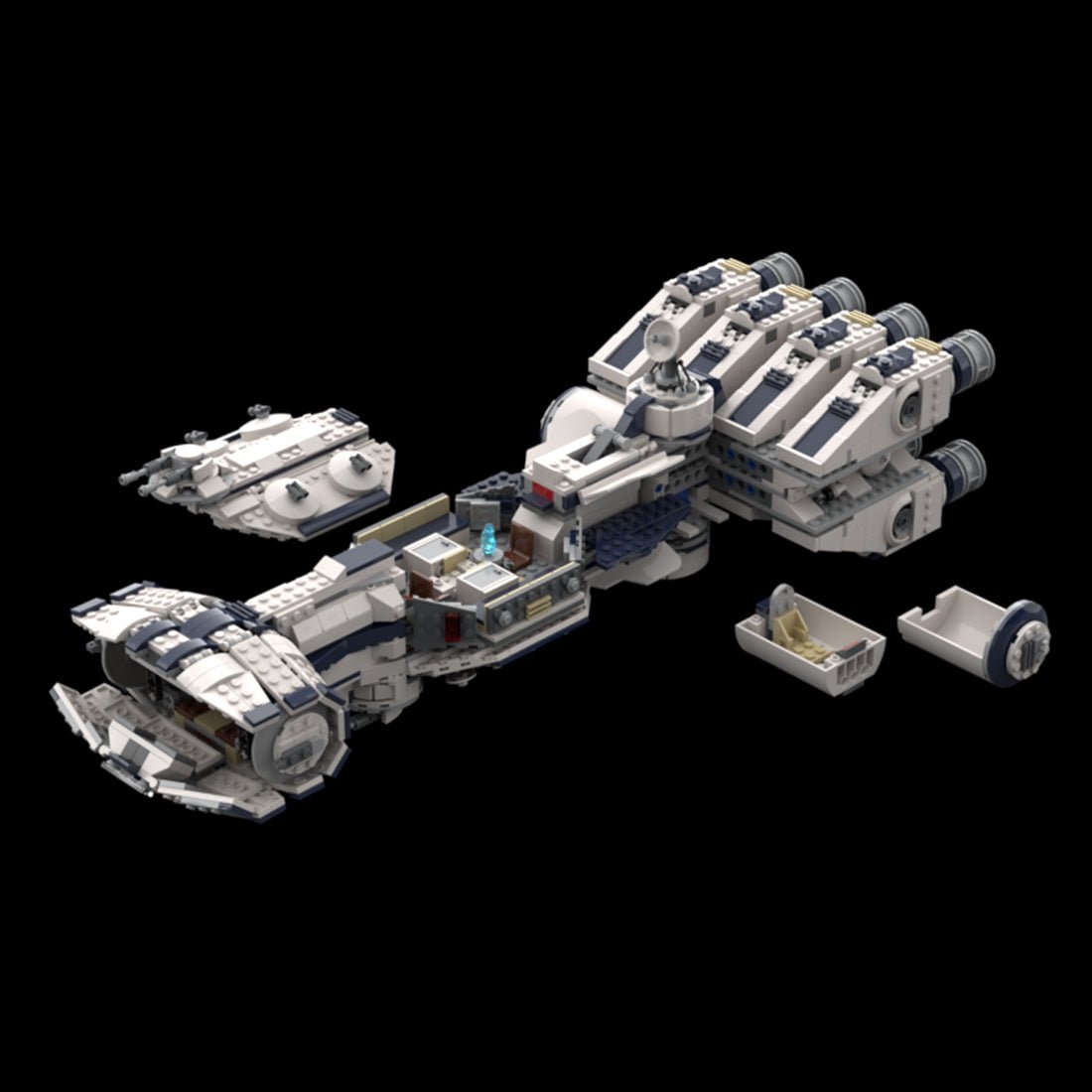 Sci-fi Frigate Vessel Model - CR70 Corvette | LesDiy