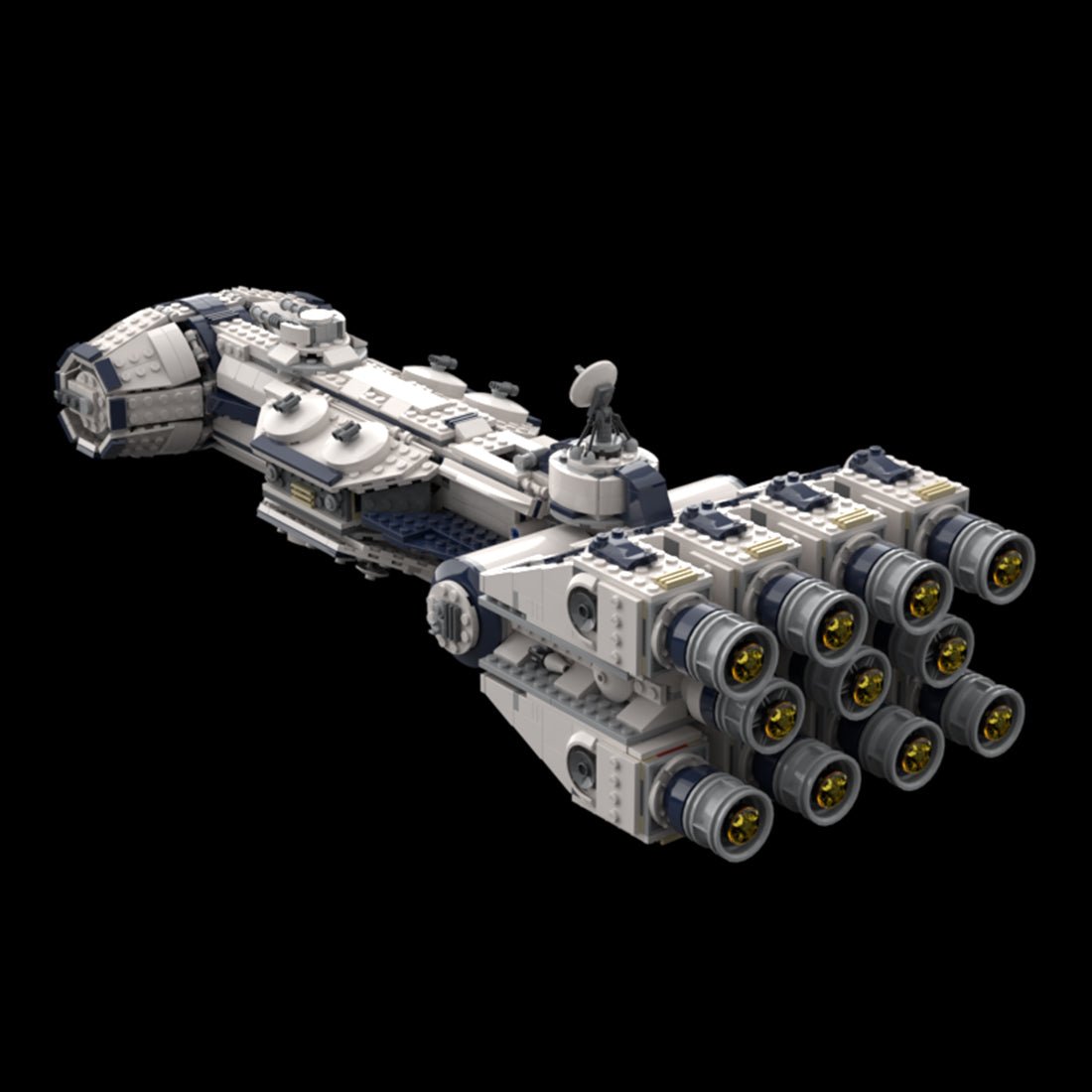 Sci-fi Frigate Vessel Model - CR70 Corvette | LesDiy